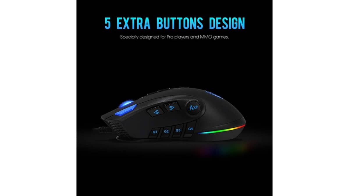 Buy SADES SA-S12 AXE Gaming Mouse | 12 Programmable Buttons and RGB ...