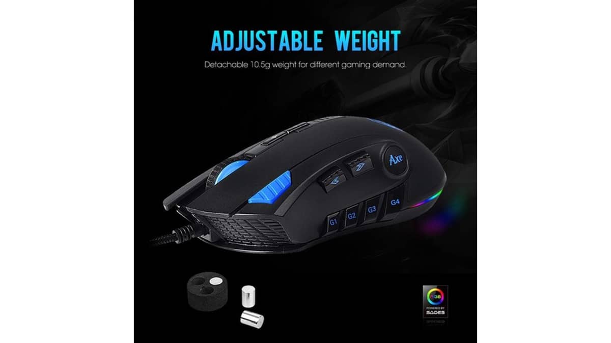 Buy SADES SA-S12 AXE Gaming Mouse | 12 Programmable Buttons and RGB ...