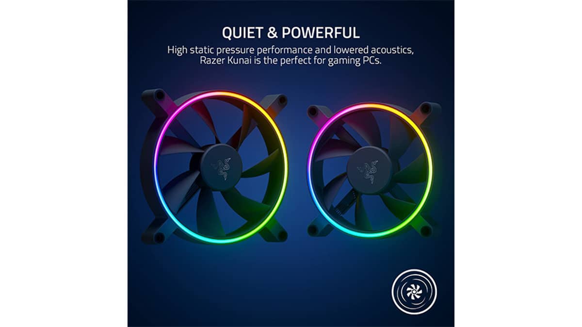 Buy Razer Kunai Chroma Performance aRGB Fans - 120mm - 1 Fan