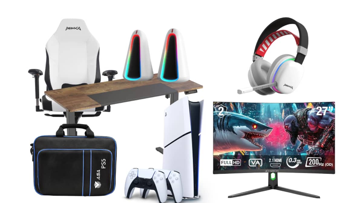 PS5 Slim Disc Bluray Console with Extra controller, Marvo Gaming chair ...