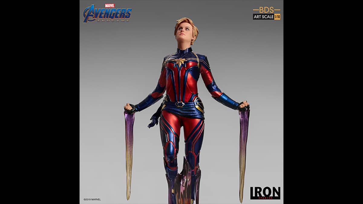 Buy Iron Studios Captain Marvel Statue from Avengers: Endgame | Art Scale 1/10
