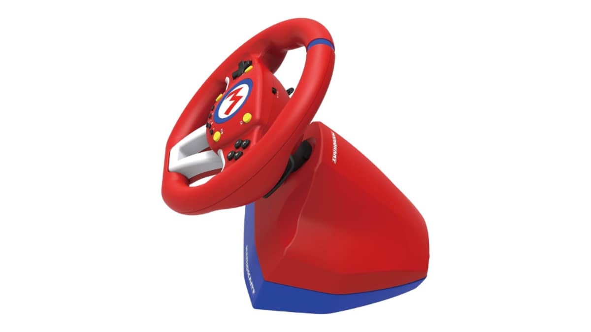 هوري نينتندو سويتش ماريو كارت عجلة سباق احترافية أحمر خفيف