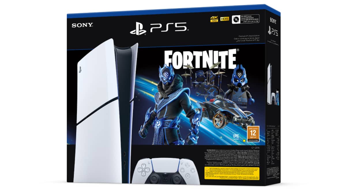 Buy PlayStation 5 Slim Digital Console with Fortnite Cobalt Star DLC Voucher bundle
