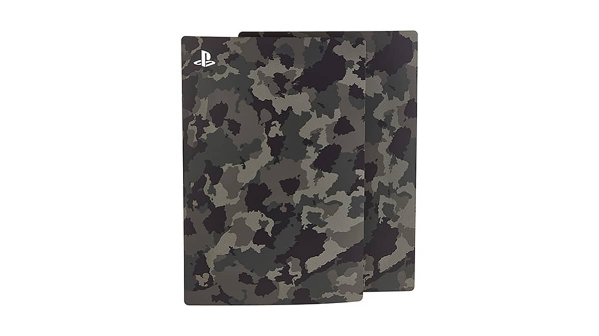 Buy Sony PS5 Digital Cover | Gray Camouflage