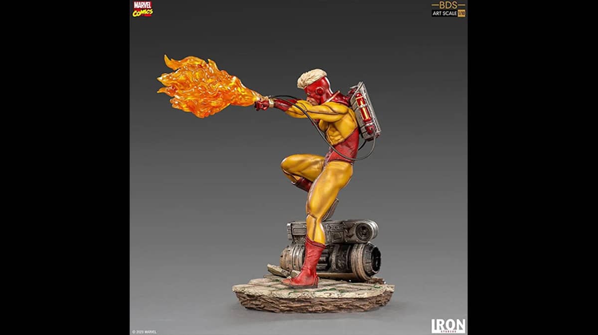 Buy Iron Studios Pyro Statue from X-Men | Art Scale 1/10