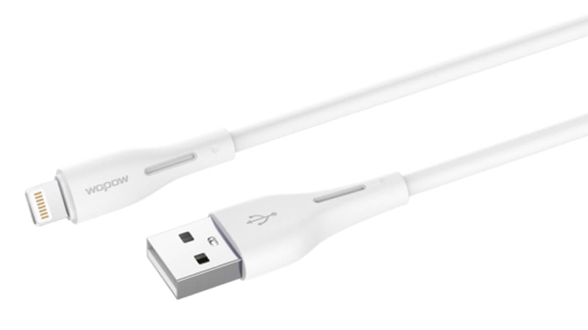 كيبل اي بي TP02 من ووبو، طول 2 متر، اخضر، USB، لهاتف ذكي